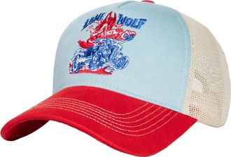 King Kerosin Herren Trucker Cap Mesh Cap Vintage 1950S Rockabilly Retro Kappe Snapback Hotrod Lone Wolf