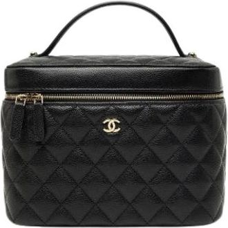 Chanel Sac Vanity Pre-owned - Femme - Pre-owned - Noir - Taille: ONE Size