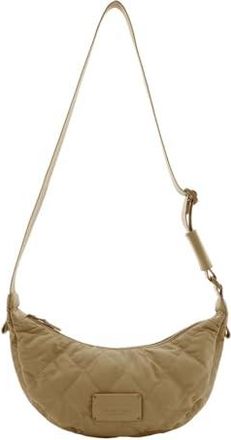 Seidenfelt Manufaktur sac à épaule bandoulière Hetta Halfmoon Bag Greige Khaki kaki