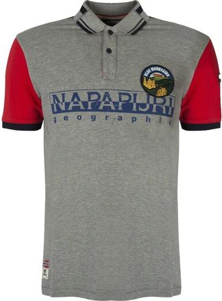 Napapijri Gerader Schnitt Polo - - Tops - Herren - Grau - XL