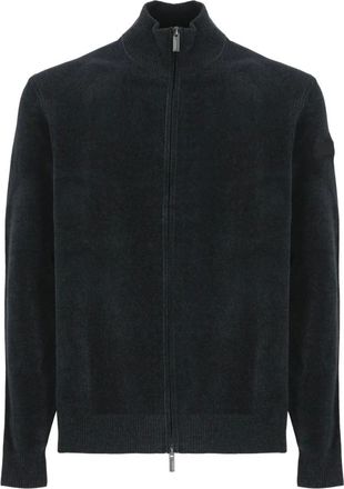 Roberto Ricci Design Velours Full Zip Knit - Homme - Pulls - Bleu - Taille: M