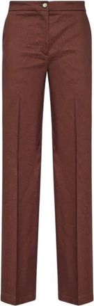 Pinko Pinko, Femme, Pantalons, Brun, Taille: 38 FR Wide Pantalons