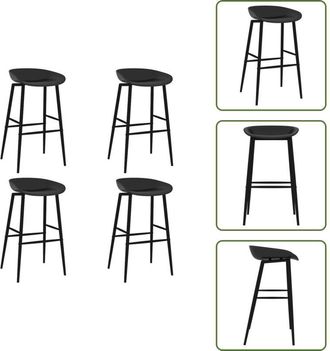 vidaXL Barhocker 4 Stk. Schwarz - Barhocker - K&uuml;chenst&uuml;hle - Barst&uuml;hle - Set Von 4 - Schwarz