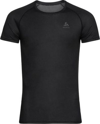 Odlo T-Shirt f&uuml;r Herren, Rundhalsausschnitt, Schmal (Schwarz)