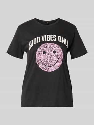 Only Regular Fit T-Shirt aus reiner Baumwolle Modell LISA LIFE LUCY