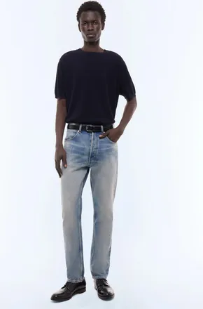 Fursac Pantalon 5 poches en denim faux uni - Taille 29 - Homme