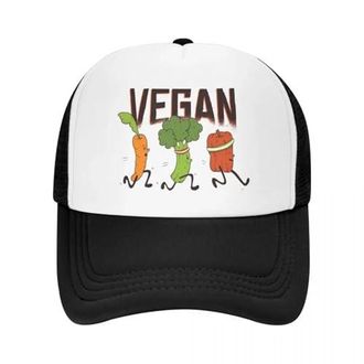 Generic Casquette Trucker personnalis&eacute;e et Humoristique pour Adultes aliment&eacute;e par des Plantes Style Vegan Ajustable Hommes Femmes id&eacute;ale Le Sport Les activit