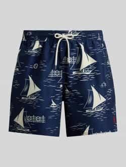 Ralph Lauren Badeshorts mit Logo-Stitching