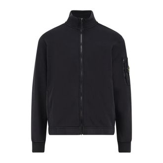 Stone Island Homme, Sweatshirts et sweats &agrave; capuche, Noir, Taille: 2XL Veste Zipp&eacute;e