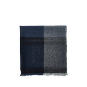Saison 1865 Foulard &agrave; carreaux en laine vierge