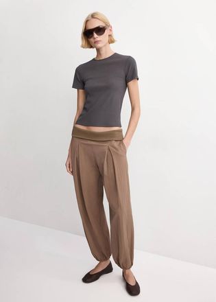 Mango T-shirt manches courtes &agrave; clous gris anthracite - Femme - XS - MANGO