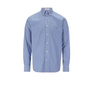 GANT gestreiftes Baumwollhemd in Blau