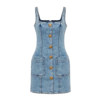 Balmain Denim Kleid - - Dresses - Damen - Blau - S