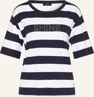 Monari Monari T-Shirt Mit Schmucksteinen blau