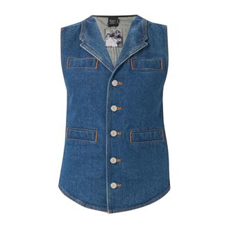 Pinko Reimagine Gilet - - Jackets - Damen - Blau - XS