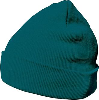 DonDon M&uuml;tze Herren M&uuml;tze Damen Winterm&uuml;tze Beanie klassisches Design petrolgr&uuml;n