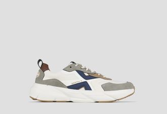 Alexander Smith Horizon Man in white and grey with suede and rip-stop details