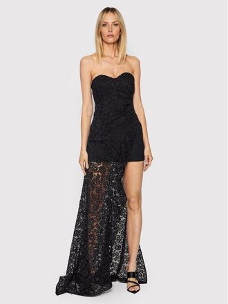 Pinko Pinko Coctailkleid Lampone 20222 PSPG 1N13JF 7573 Schwarz Slim Fit