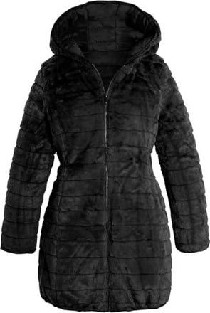 SS7 Femmes Veste r&eacute;versible en Fausse Fourrure