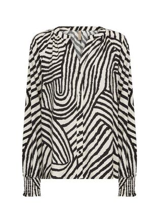 Soyaconcept Druckbluse SC-BECCA 1 aus Viskosemischung, Regular Fit, mit V-Ausschnitt, bedruckt