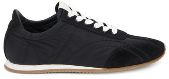 Toteme Womens Sneakers Recycled Nylon And Suede Black Trainers