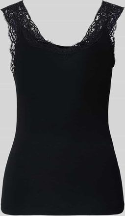 Pieces Slim Fit Tank Top aus Viskose-Mix Modell BARBERA LACE