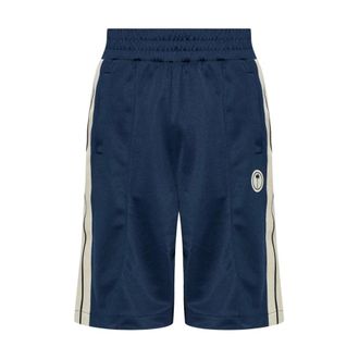 Palm Angels Shorts Coupe Droite - Homme - Sport - Bleu - Taille: M