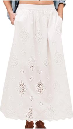 BA&SH Femme, Jupes, Blanc, Taille: 36 FR Mona Long Skirt
