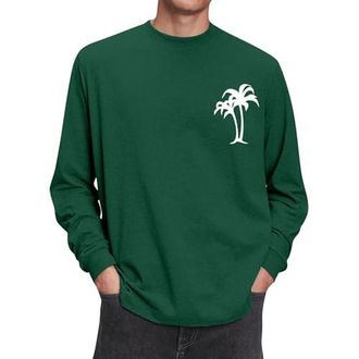 Generic T-shirt &agrave; manches longues pour homme, t-shirt surdimensionn&eacute; imprim&eacute; &agrave; manches longues, t-shirt d&eacute;t&eacute; l&eacute;ger, col rond, t-shirt &agrave; manches longues, t-shi