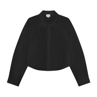 Birgitte Herskind Cropped Poplin Shirt - - Blouses & Shirts - Damen - Schwarzk - S