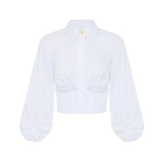 Elisabetta Franchi Damen, Blusen & Hemden, Wei&szlig;, XSGr&ouml;&szlig;e