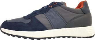 Geox Herren U MOLVENO A Sneaker, Anthracite/Navy, 43 EU