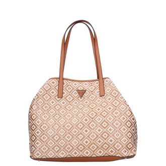 Guess Vikky Raffia Tote - - Bags - Damen - Braun - ONE SIZE