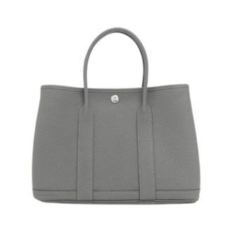 Herm&egrave;s Pre-owned Cuir sacs-main - Femme - Pre-owned - Gris - Taille: ONE Size