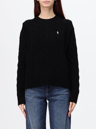 Polo Ralph Lauren Wollpullover mit Zopfmuster und gesticktem Pony-Logo