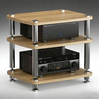 Generic HiFi Regal AV-Medienst&auml;nder Mit 1 Bis 4 Ebenen, HiFi-Lautsprecherbox Mit Vibrationsd&auml;mpfung, Aufbewahrungseinheit for Plattenspieler Und Spielkonsolen