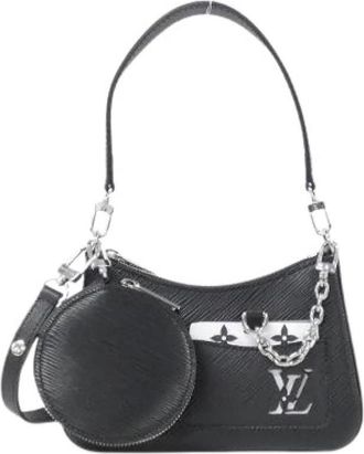 Louis Vuitton Pre-owned Marellini Epi Calf Shoulder Bag - Femme - Pre-owned - Noir - Taille: ONE Size