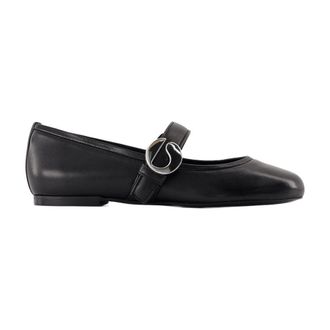 Coperni Womens Flat Black Leather