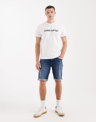 Tommy Jeans Ronnie - Jeansshorts in verwaschenem Dunkelblau