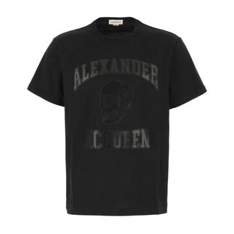 Alexander McQueen T-Shirt - - Tops - Herren - Schwarzk - S