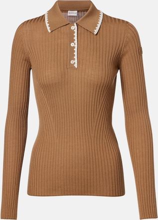 Moncler Polopullover aus Schurwolle
