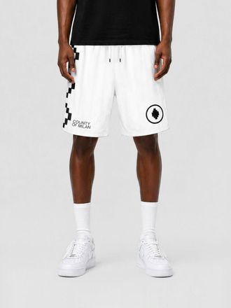 Marcelo Burlon County of Milan Bermuda en ac&eacute;tate avec logo