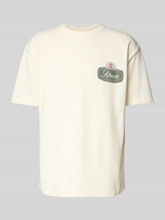 Rhude T-Shirt reiner Baumwolle mit Label-Print