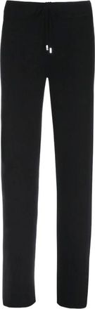 Malo Femme, Pantalons, Noir, Taille: 40 FR Pantalon de jogging en cachemire