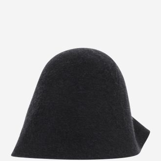 Jacquemus ACW00772AN00004 Merino Wool Cloche Hat - Black