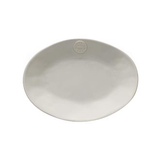 Costa Nova Nova Kollektion, Steinzeug Geschirr, Platte, oval, sandgrau, 30 cm