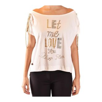 Philipp Plein Kurz&auml;rmeliges T-Shirt - - Tops - Damen - Wei&szlig; - S