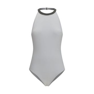 Brunello Cucinelli One-Piece Swimsuit - White