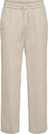 Only & Sons Herren ONSSINUS Loose 0007 COT LIN Pant NOOS Stoffhose, Silver Lining, XXL