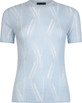 Liu Jo Femme, Tops, Bleu, Taille: 40 FR T-Chemises